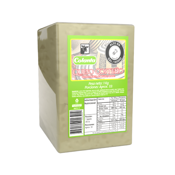 Colanta Queso Costeño en Bloque - Rappi