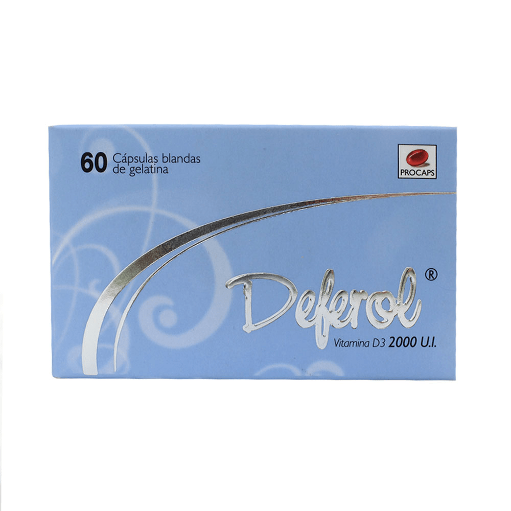 Deferol Vitamina (2000 u. I) Cápsulas Blandas de Gelatina desde $ 68.350