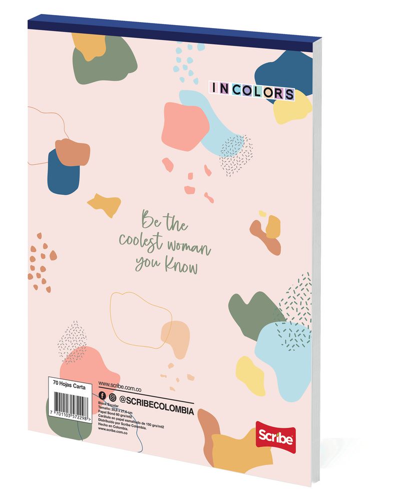 Scribe Block Carta Cuadriculado 70 Hojas Incolors - Rappi