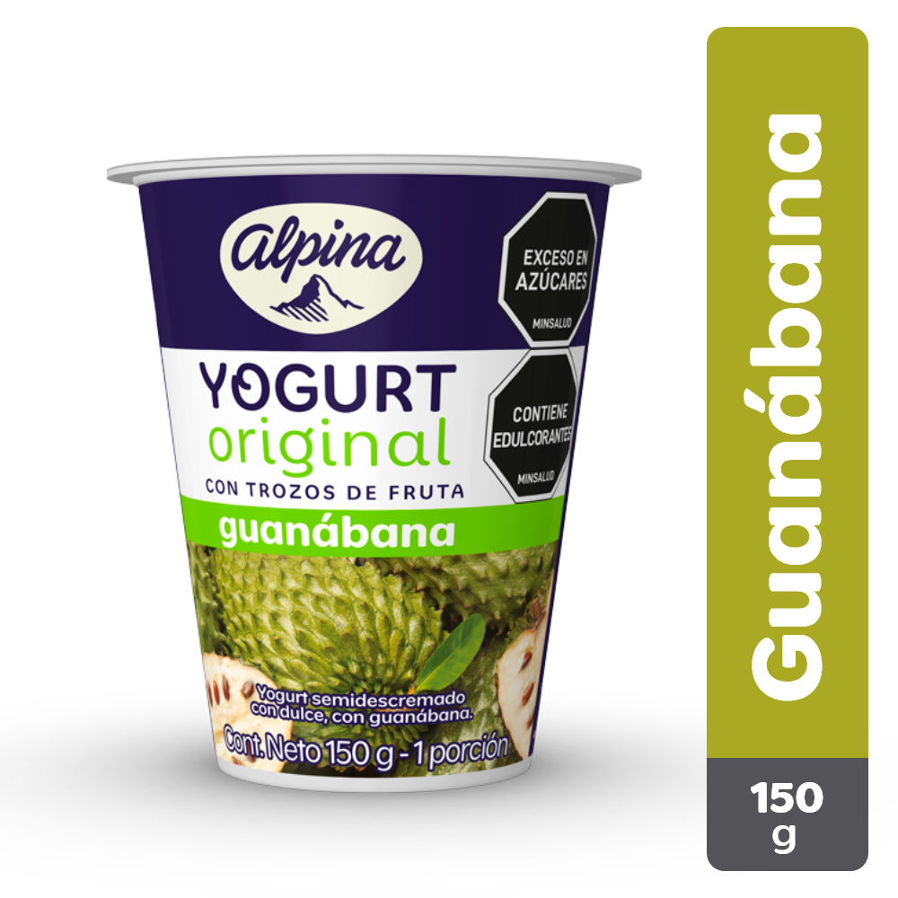 Yogurt Original Alpina Guanabana Vaso 150g - Rappi