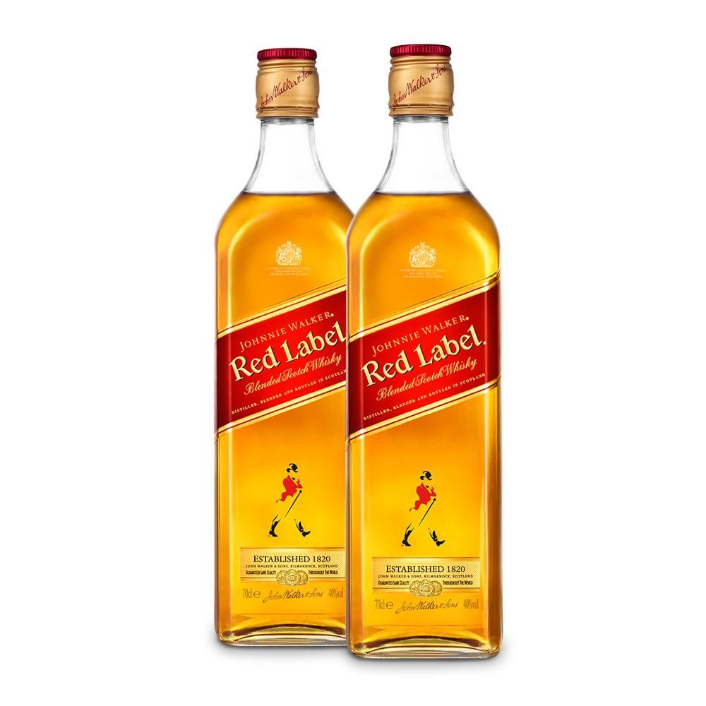 Whisky Johnnie Walker Red Label 700Ml Pack x2 - Rappi