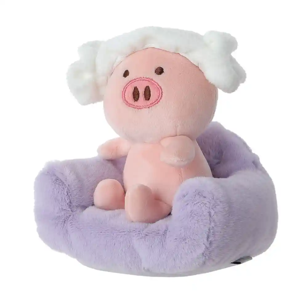 Miniso Peluche Cerdito con Sombrero y Sillón - Rappi