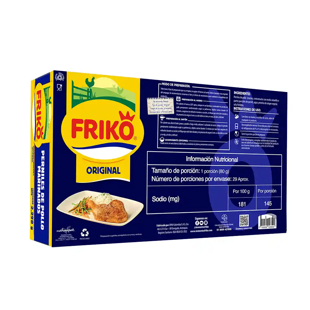 Friko Pernil fcon rabadilla en caja congelada 5 Libras - Rappi