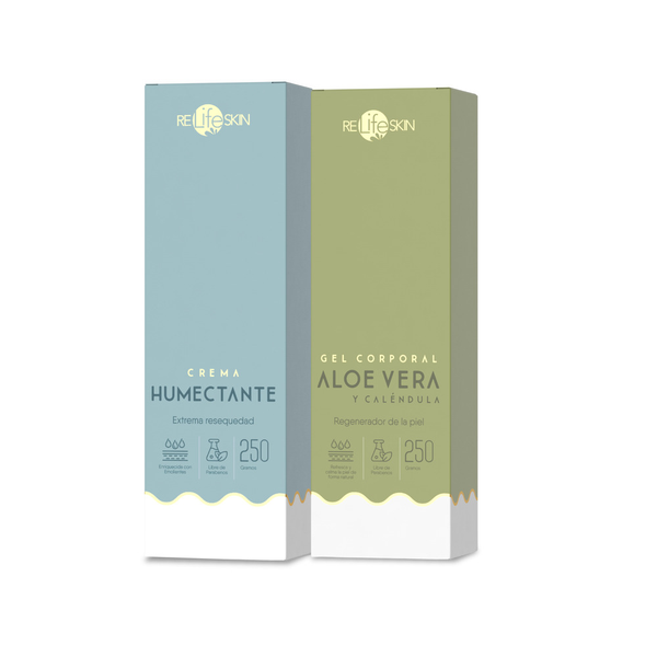 Relife Skin Pack Crema Humectante + Gel Corporal Aloe Vera - Rappi