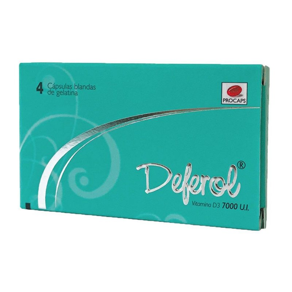 Deferol Vitamina (7000 Ui) 4 Cápsulas - Rappi