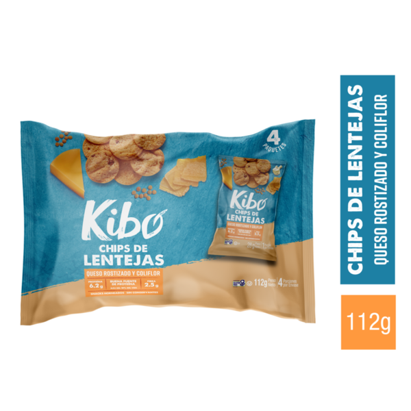 Kibo Snack Chips de Lentejas Sabor Queso Rostizado y Coliflor - Rappi