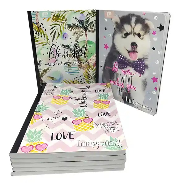 Hojas Cuaderno Cosido Cuadriculado Femenino Imagenes 100 - Rappi Hojas Cuaderno Cosido Cuadriculado Femenino Imagenes 100 - Rappi