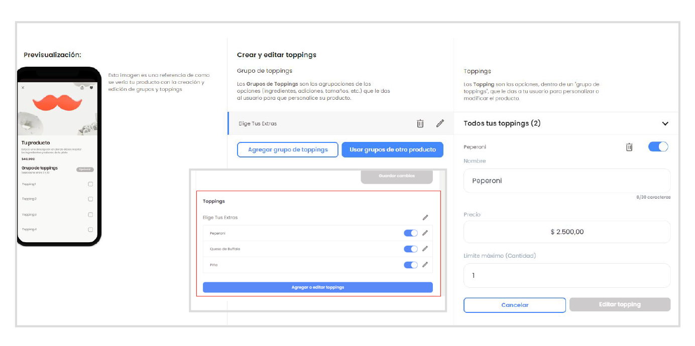 O que é um topping, qual a sua importância e como são classificados?
